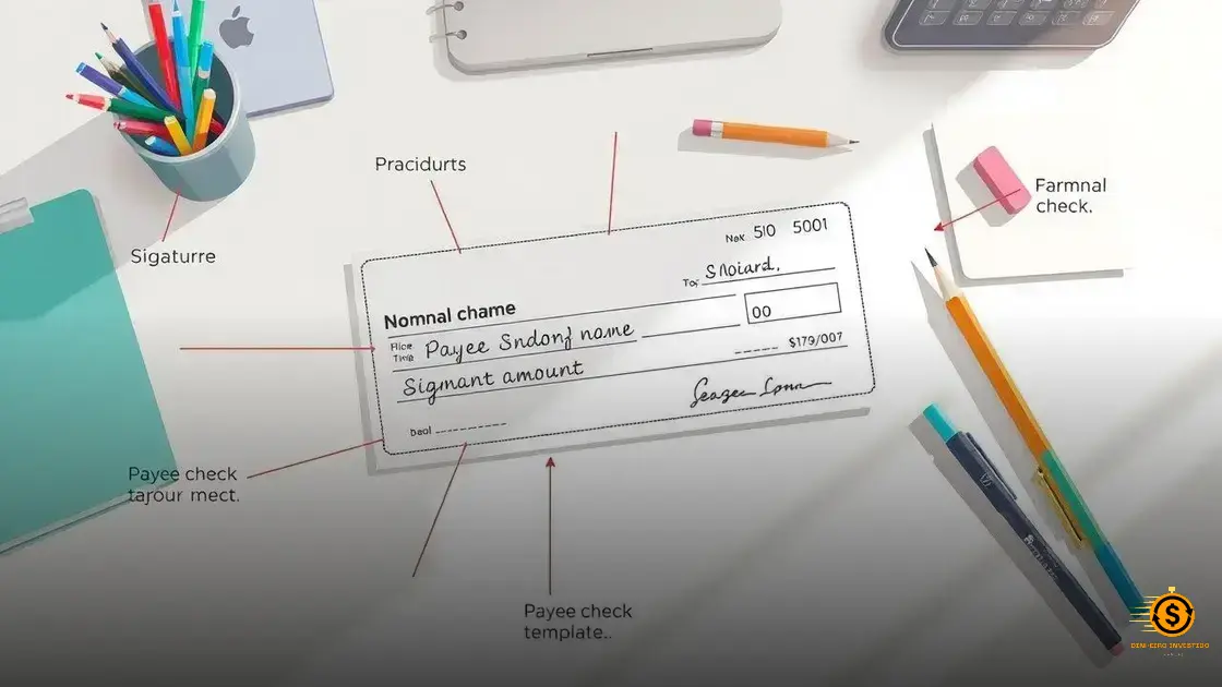 como fazer um cheque nominal e evitar erros comuns